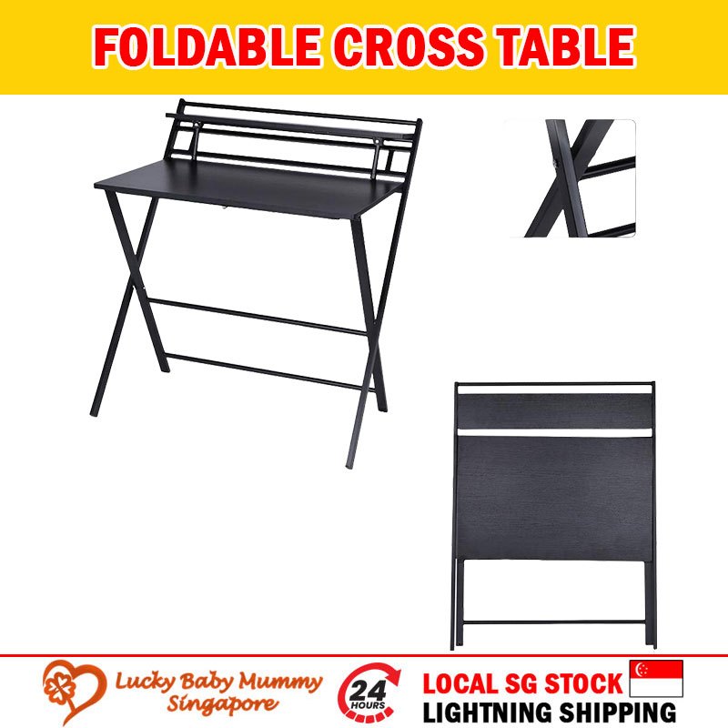 【No Assembly Required】Foldable Table Computer Desk Study Computer ...