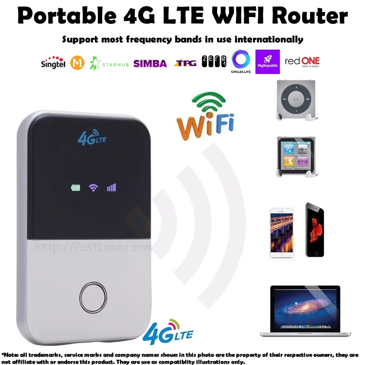 🇸🇬 4G CPE LTE SIM Card Portable Travel Pocket Wifi Router Hotspot ...