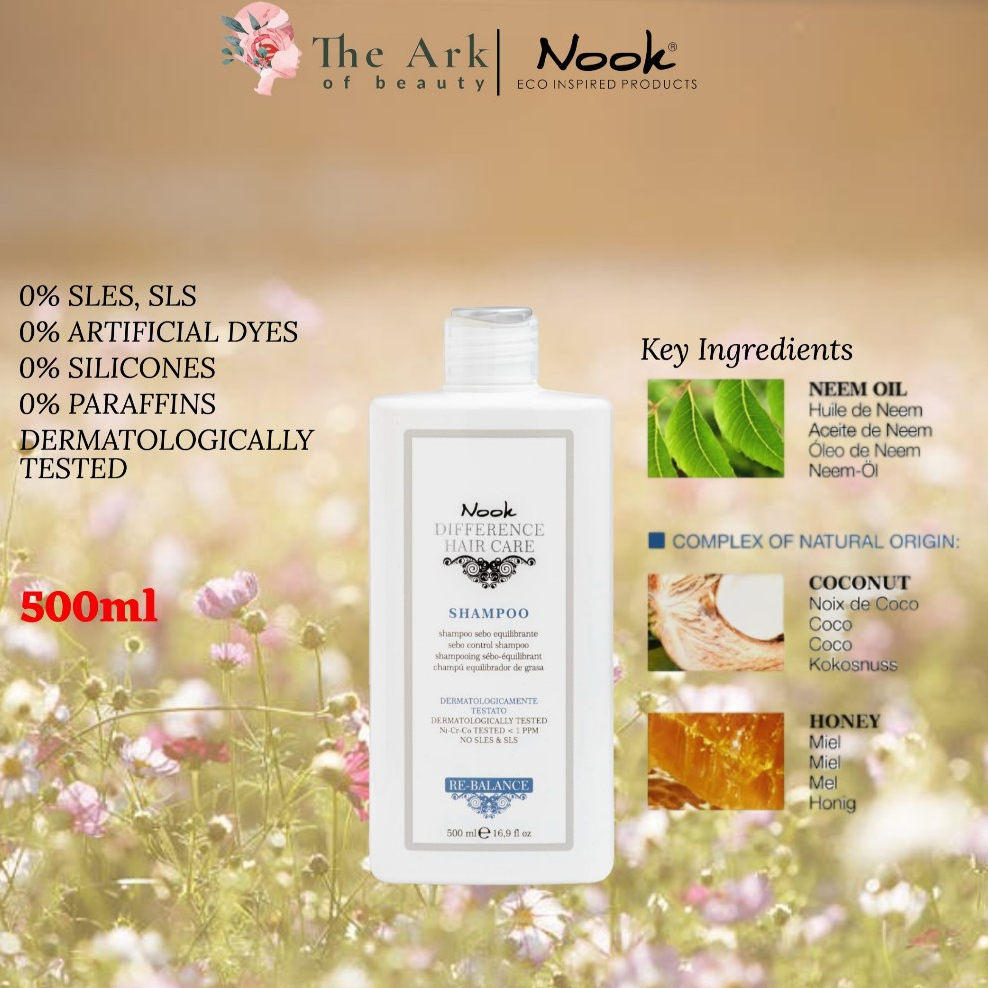 Nook Difference Hair Care Re-Balance Shampoo - For Oily Scalp (500ml ...