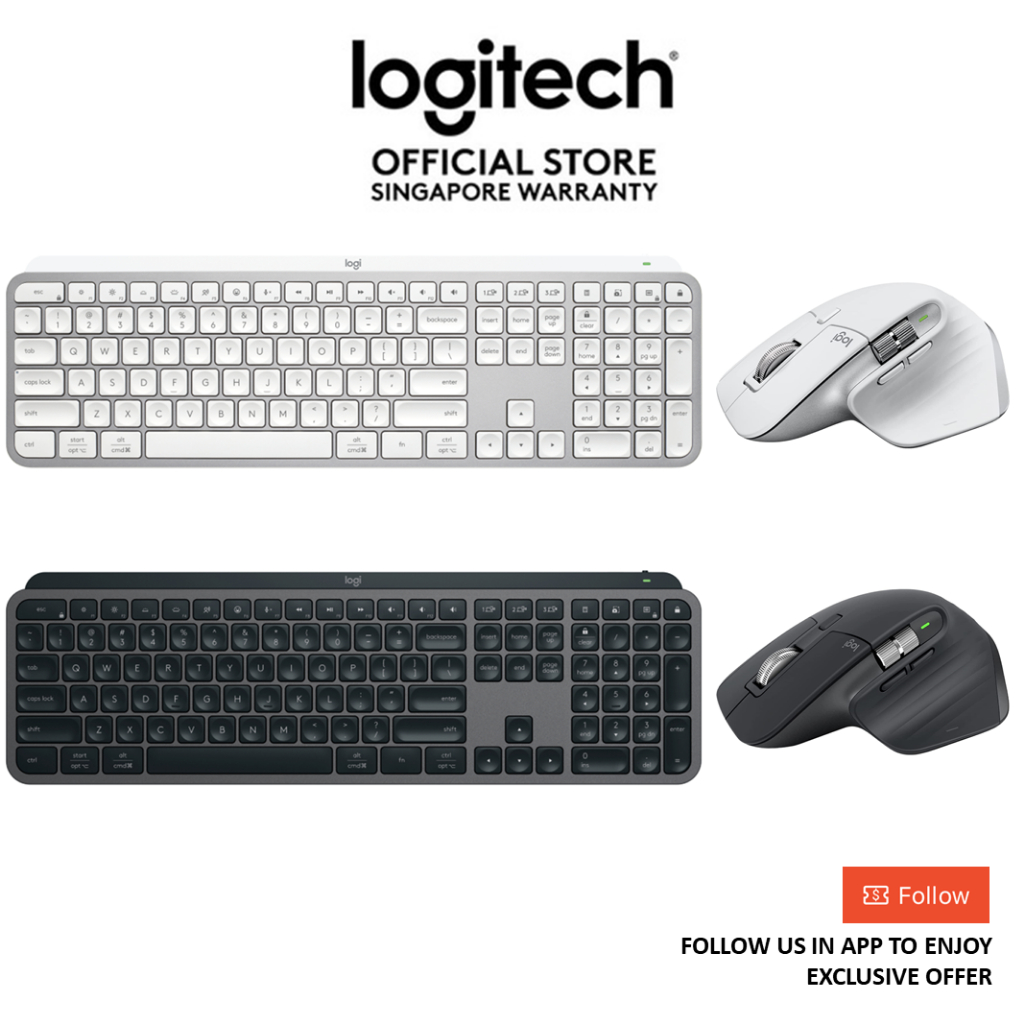 [Bundle] Logitech Mx Keys S Illuminated Wireless Keyboard + Logitech MX Master 3S For Mac Mouse ...