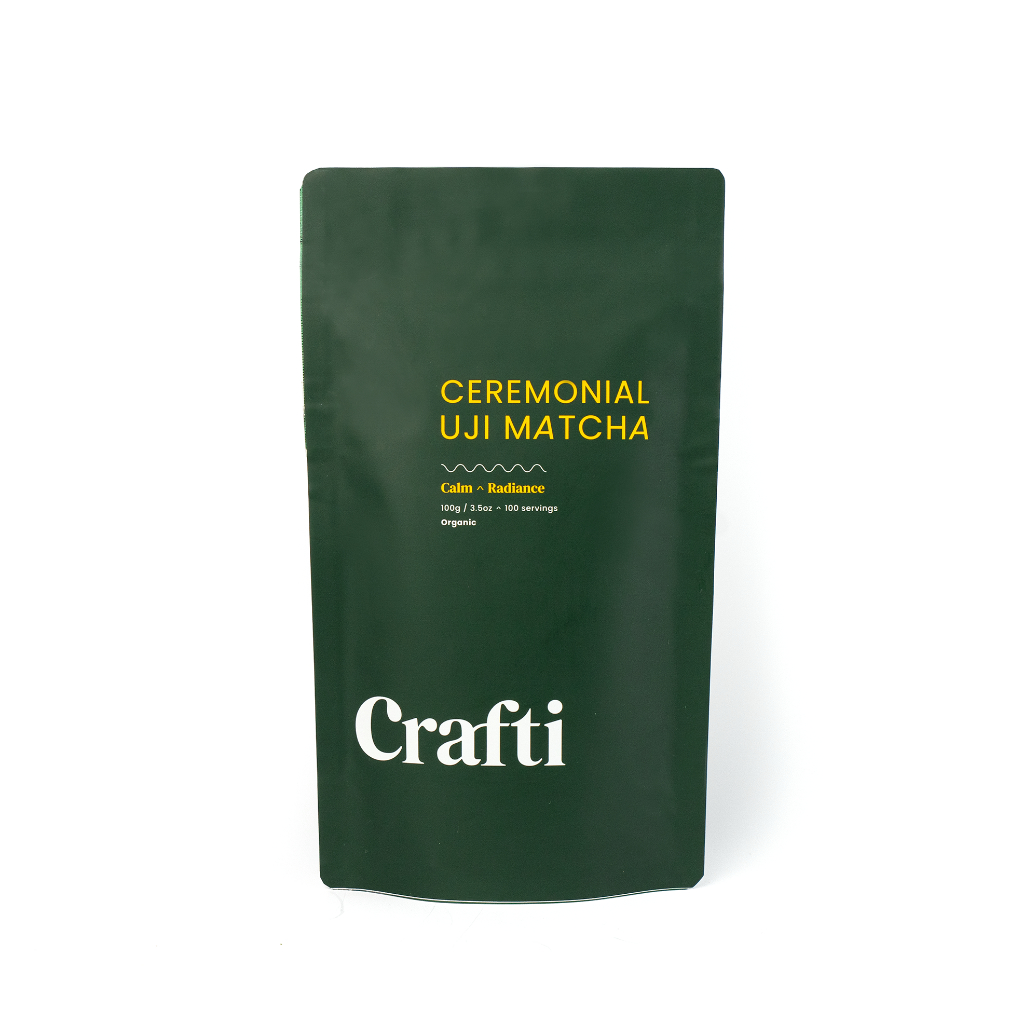 Crafti Ceremonial Matcha Powder - Organic Uji Matcha(30g/100g) | Shopee ...