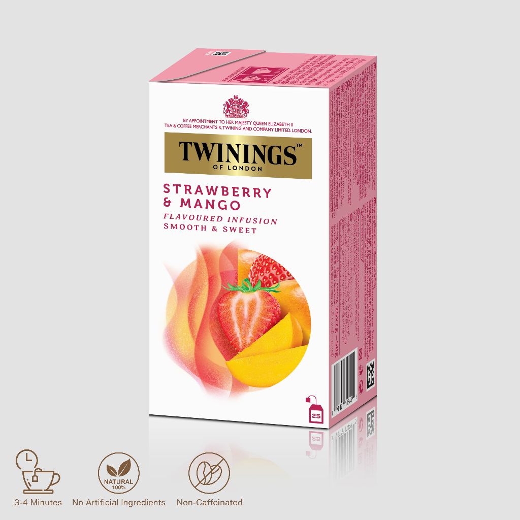 [Single, Twin Pack, Bundle of 3] Twinings Strawberry & Mango 25s x 2g ...