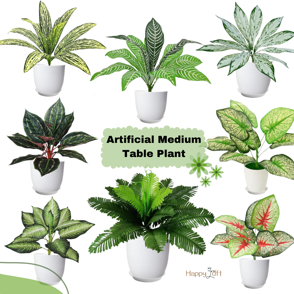 [SG SELLER] Artifiical Table Plant Medium Plant Faux Fake Plant Green ...