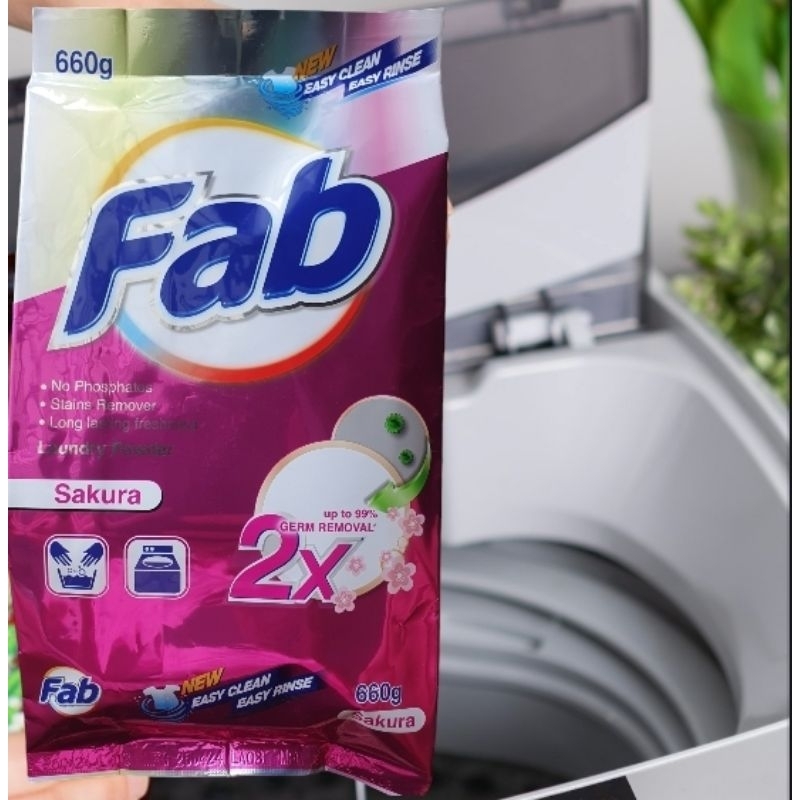 (Bundle of 4) Fab Laundry Powder Detergent Powder Sakura | Shopee Singapore