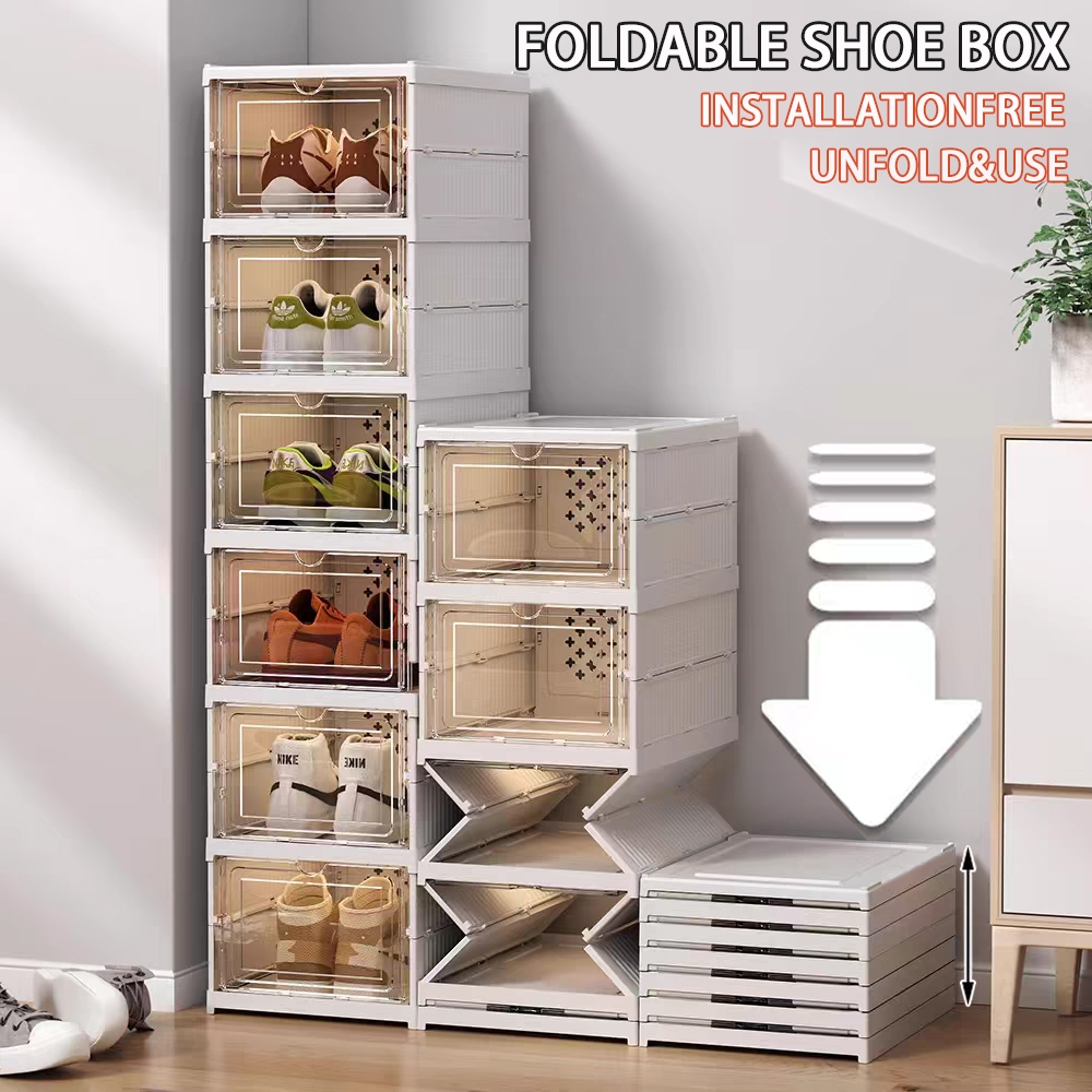 [SG STOCK]shoe rack /Folding shoe rack/multi-layer shoe storage box ...