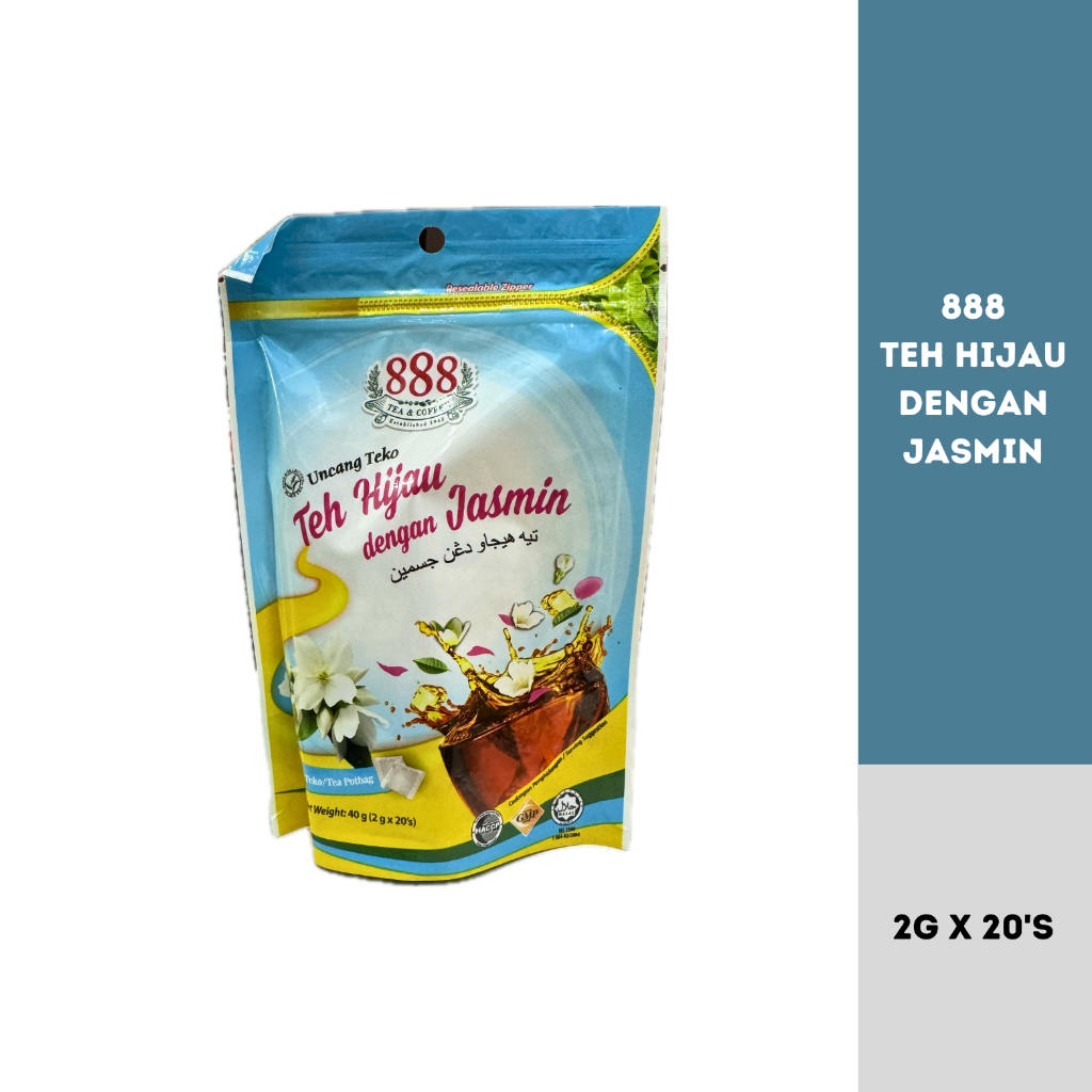 888 Teh Hijau Dengan Jasmin ( 2 x 20's ) | Shopee Singapore