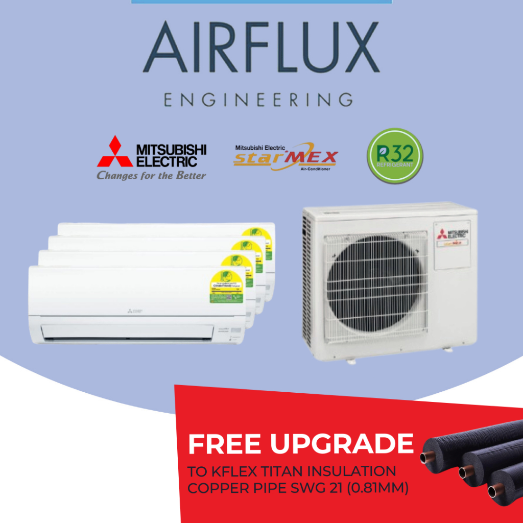 MITSUBISHI ELECTRIC STARMEX SYSTEM 4 - NEW R32 REFRIGERANT (FREE ...