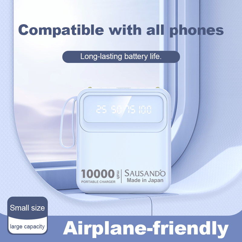 【Made in Japan】10000mAh portable power bank, 3 in 1, safe and fast ...