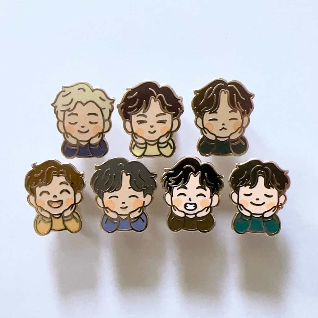 BTS Enamel Pins - Cuties Bangtan Mini Pins | Shopee Singapore