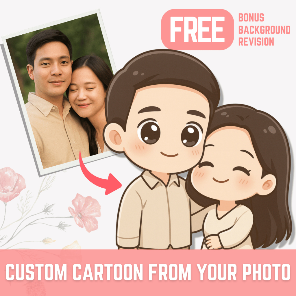 Send Photo, We Draw – Custom Chibi Portrait (2 Pax) | Cute Couple ...