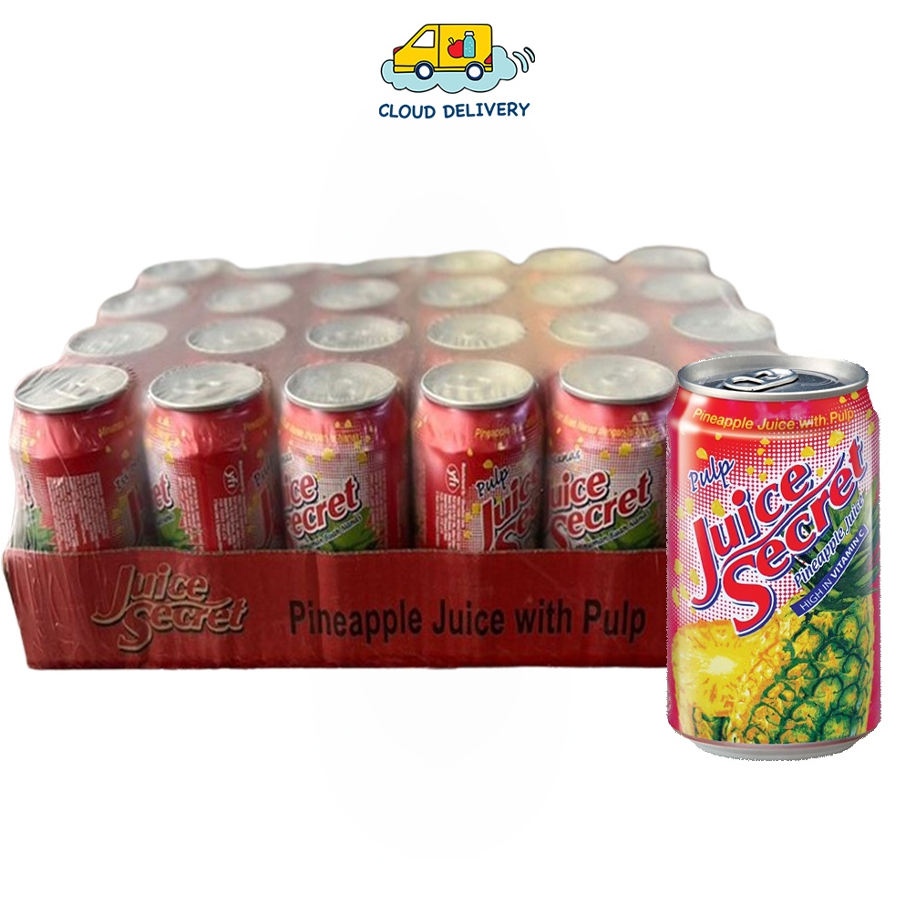 Juice Secret Pineapple Juice with Pulp (24 x 300ml) | Shopee Singapore