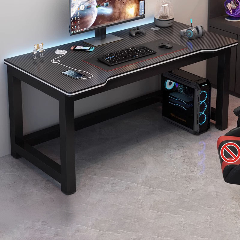 [ SG ]Carbon Fibre Computer Study Table Desk With Monitor Stand ...