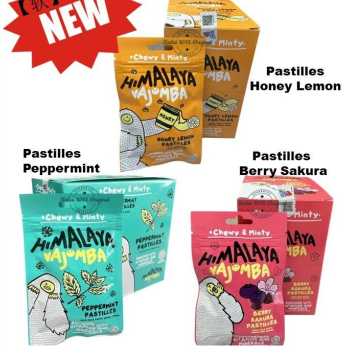1 Box/12 Packs (300g) LATEST Himalaya Vajomba Berry Sakura/ Honey Lemon ...