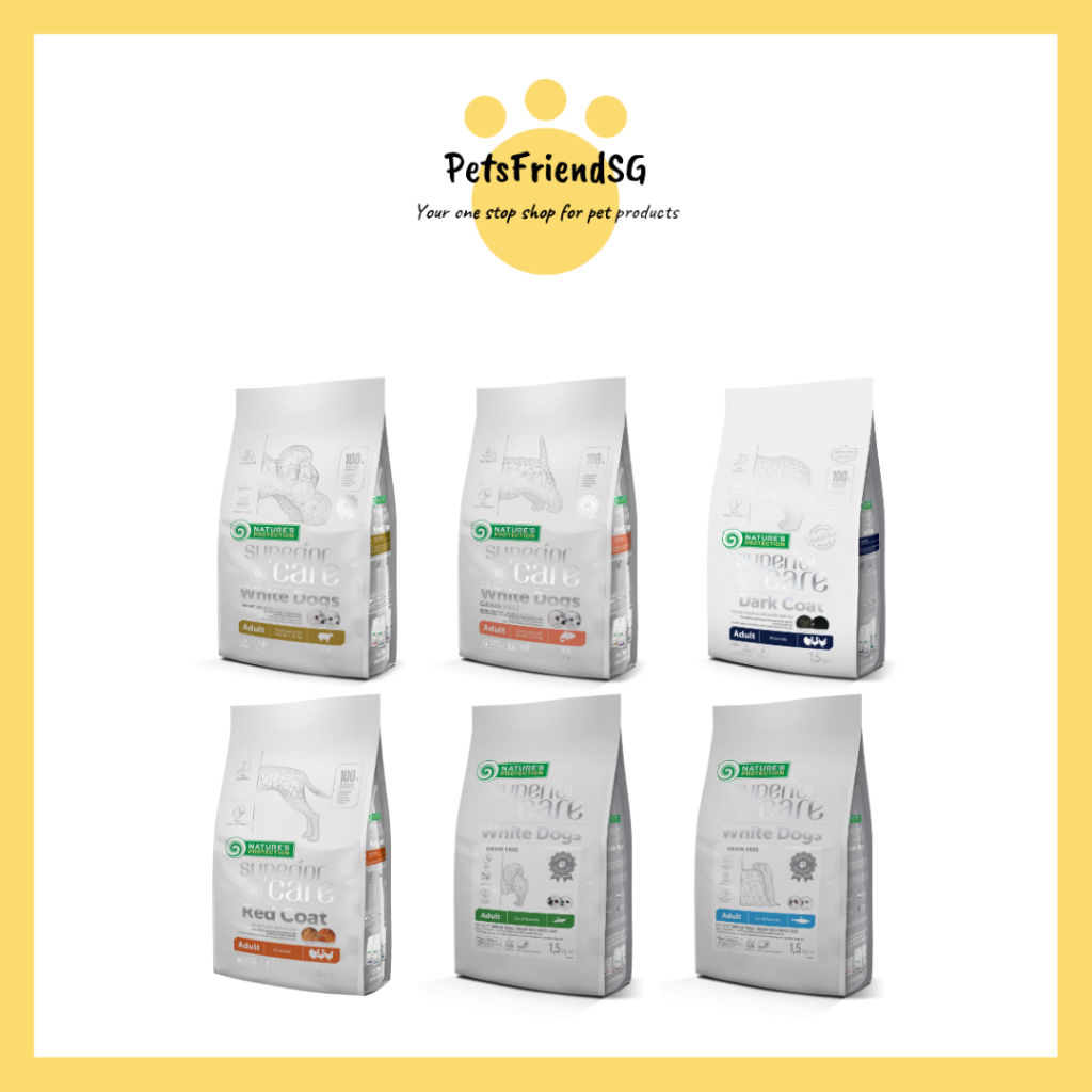 Nature's Protection Superior Care for White Dogs Grain Free (1.5kg ...