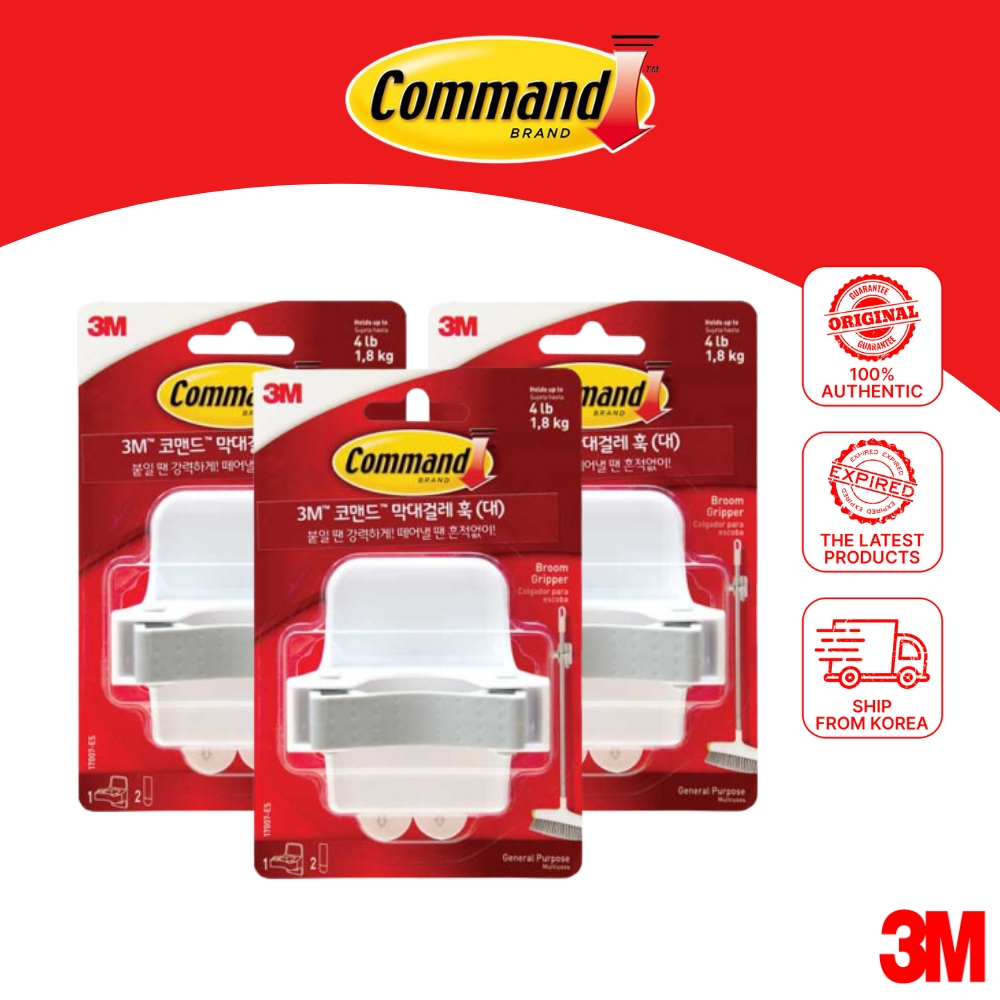 3M Command Broom Gripper Mop Holder with Easy Installation | Versatile ...