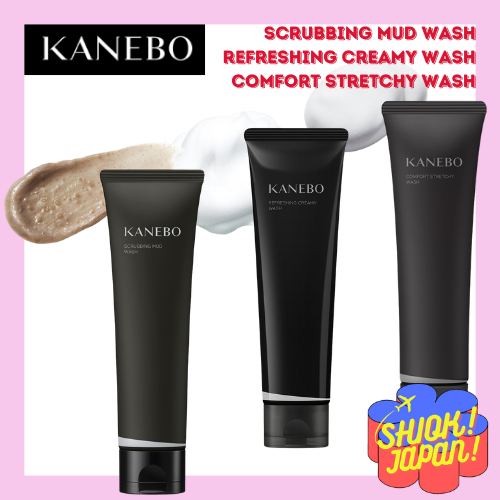 【AUTHENTIC and DIRECT FROM JAPAN】KANEBO SCRUBBING MUD WASH 130g/ REFRESHING CREAMY WASH 130g ...