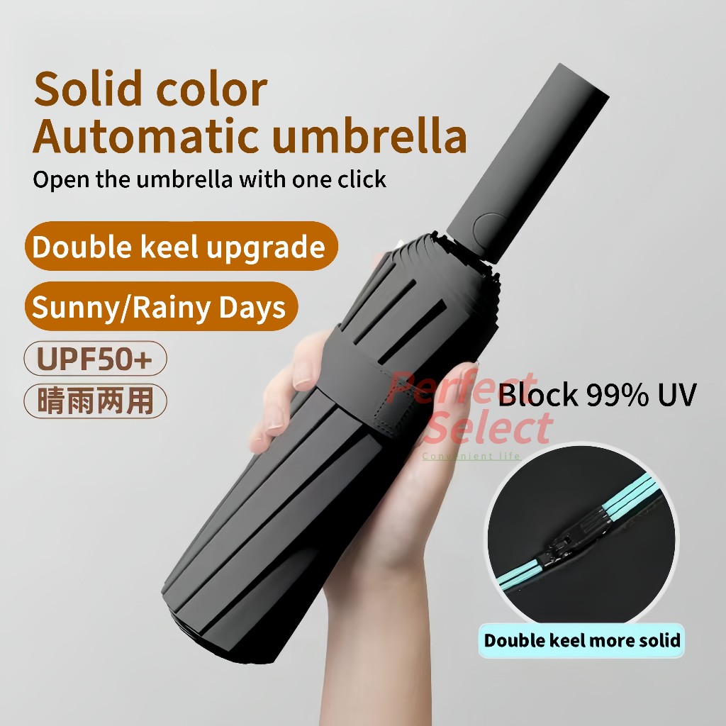 Automatic Umbrella Lightweight Small Foldable Mini Compact UV Auto ...