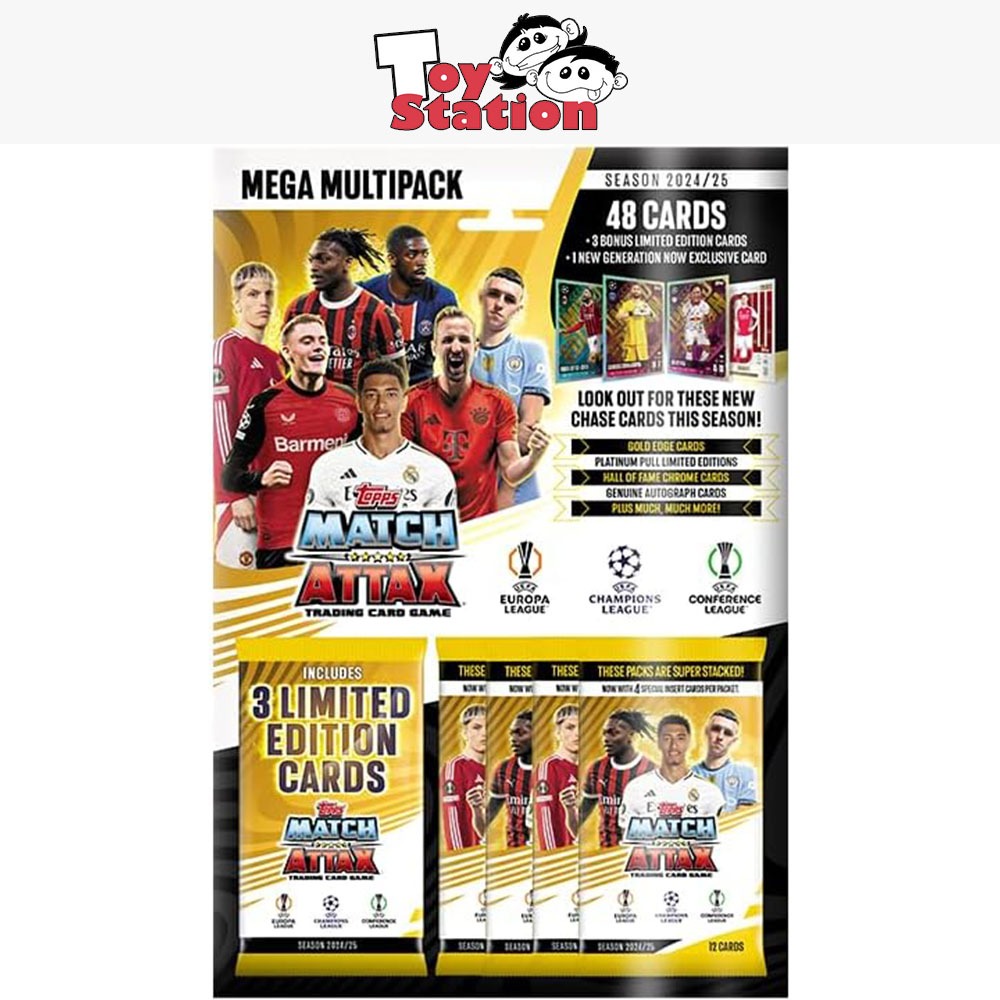 Topps Match Attax UCL 2024/25 Mega Multipack Trading Card Game TCG ...