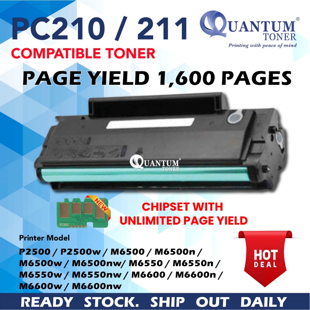 QUANTUM Compatible Pantum PC210 PC210B For P2500 P2500W M6500N M6500W ...