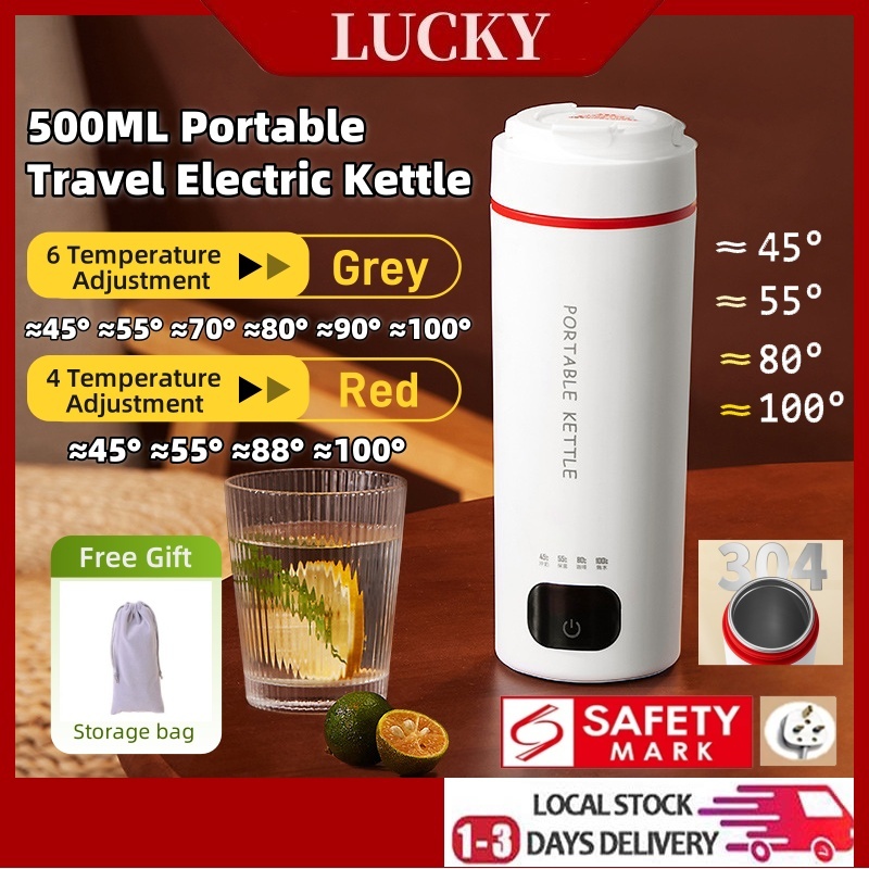 【SG Seller 🚚】Portable Electric Kettle Travel Kettle Mini Kettle 500ml ...