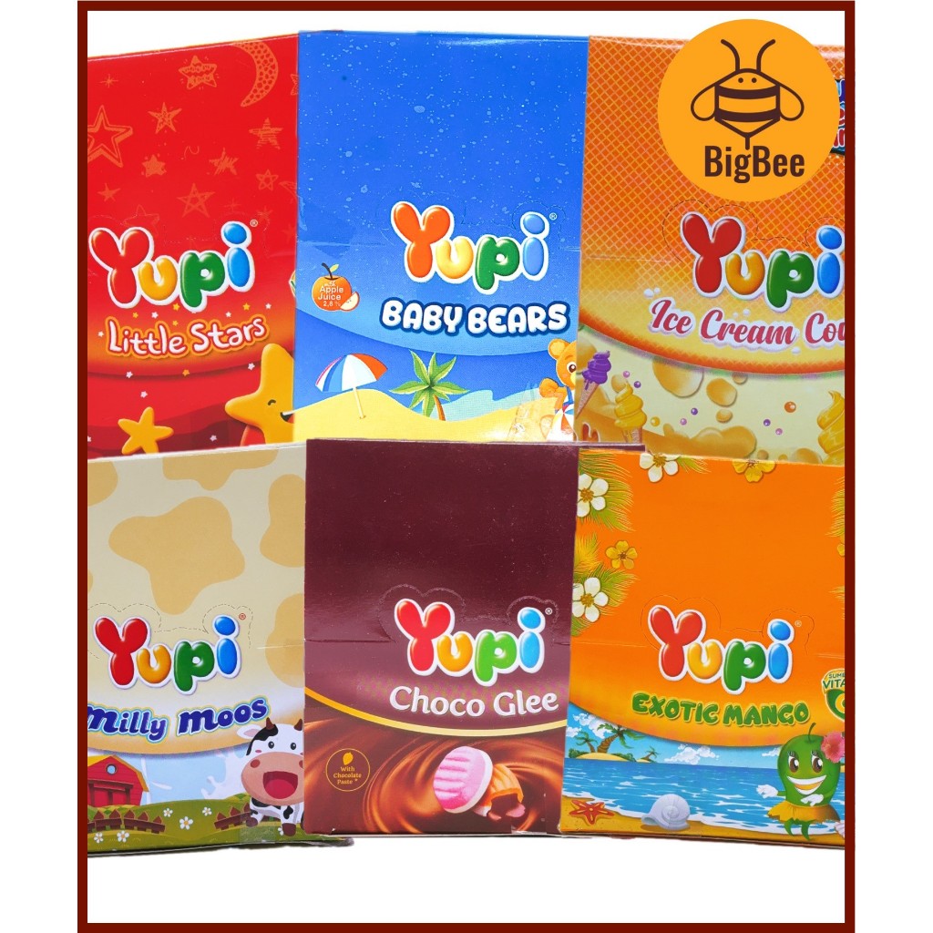 Yupi Gummy-12pcs/24pcs (1box) Baby Bear / Little Star / Exotic Mango ...