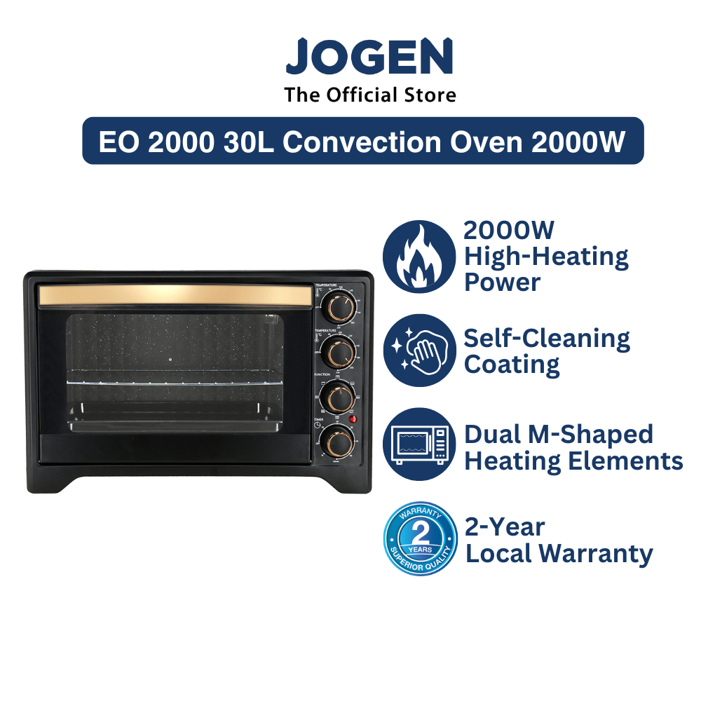 JOGEN EO 2000 30L Self Cleaning Coating Convection Oven 2000W ...