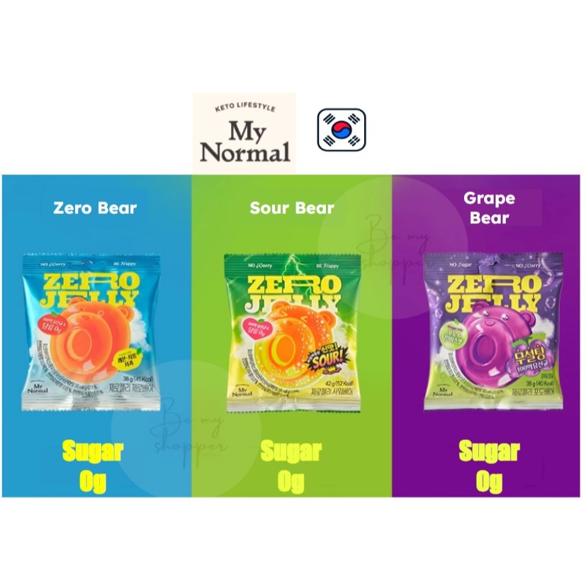 [My Normal] Zero Jelly Sugar Free Zero Bear, Zero Sour No Sugar / 10 ...