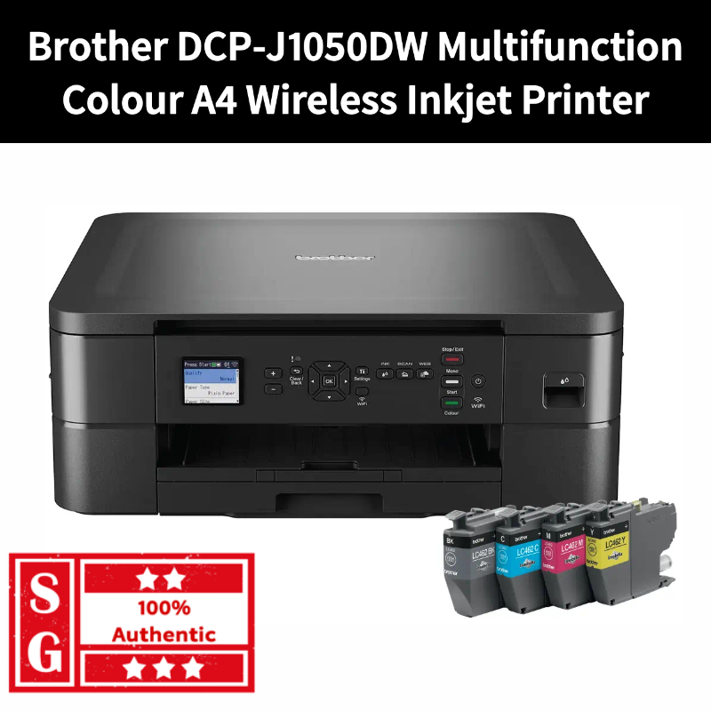 Brother DCP-J1050DW Multifunction Colour A4 Wireless Inkjet Printer Brother Inkjet Printer ...