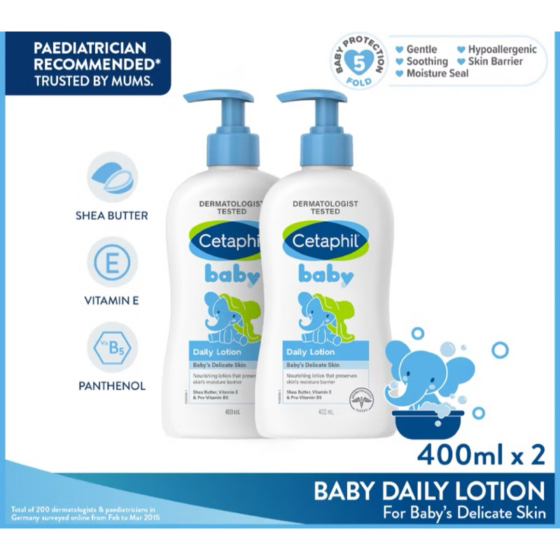 🔥FAST DELIVERY💕[Bundle Pack]🌟Cetaphil Baby Daily Lotion 400ml | Shopee ...
