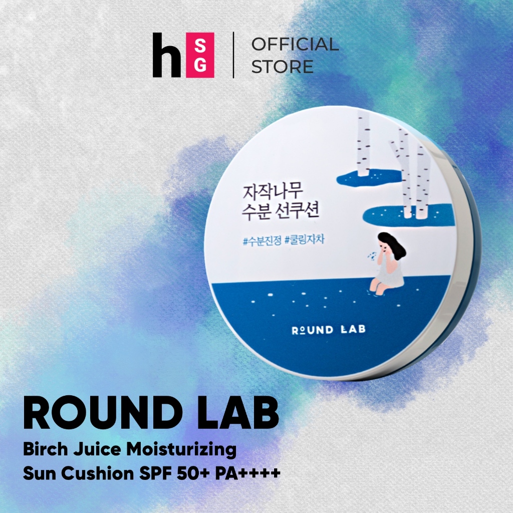 ROUND LAB Birch Juice Moisturizing Sun Cushion SPF 50+ PA++++ - 15g ...