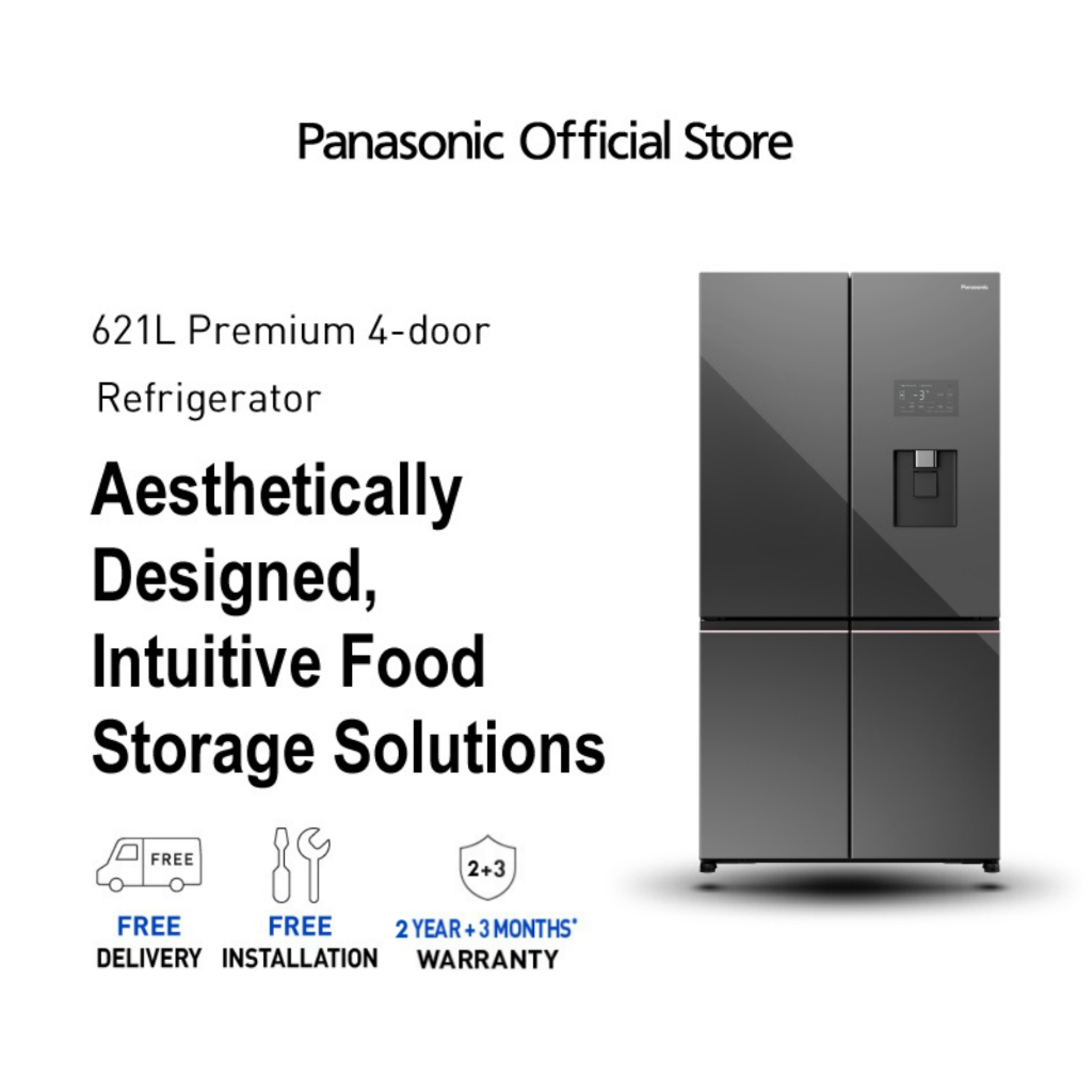 Panasonic PRIME+ Edition 4 door Refrigerator NR-XY680YMMS | Shopee ...