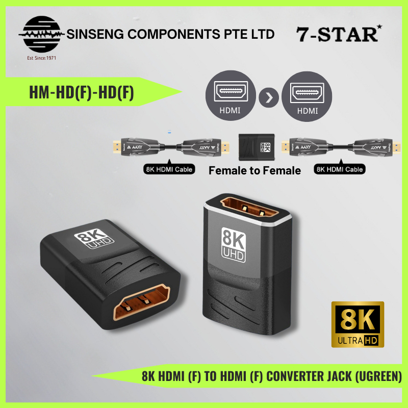 7-STAR* 8K HDMI Extender Female to Female | Support: PS5, Xbox, 8K TV ...