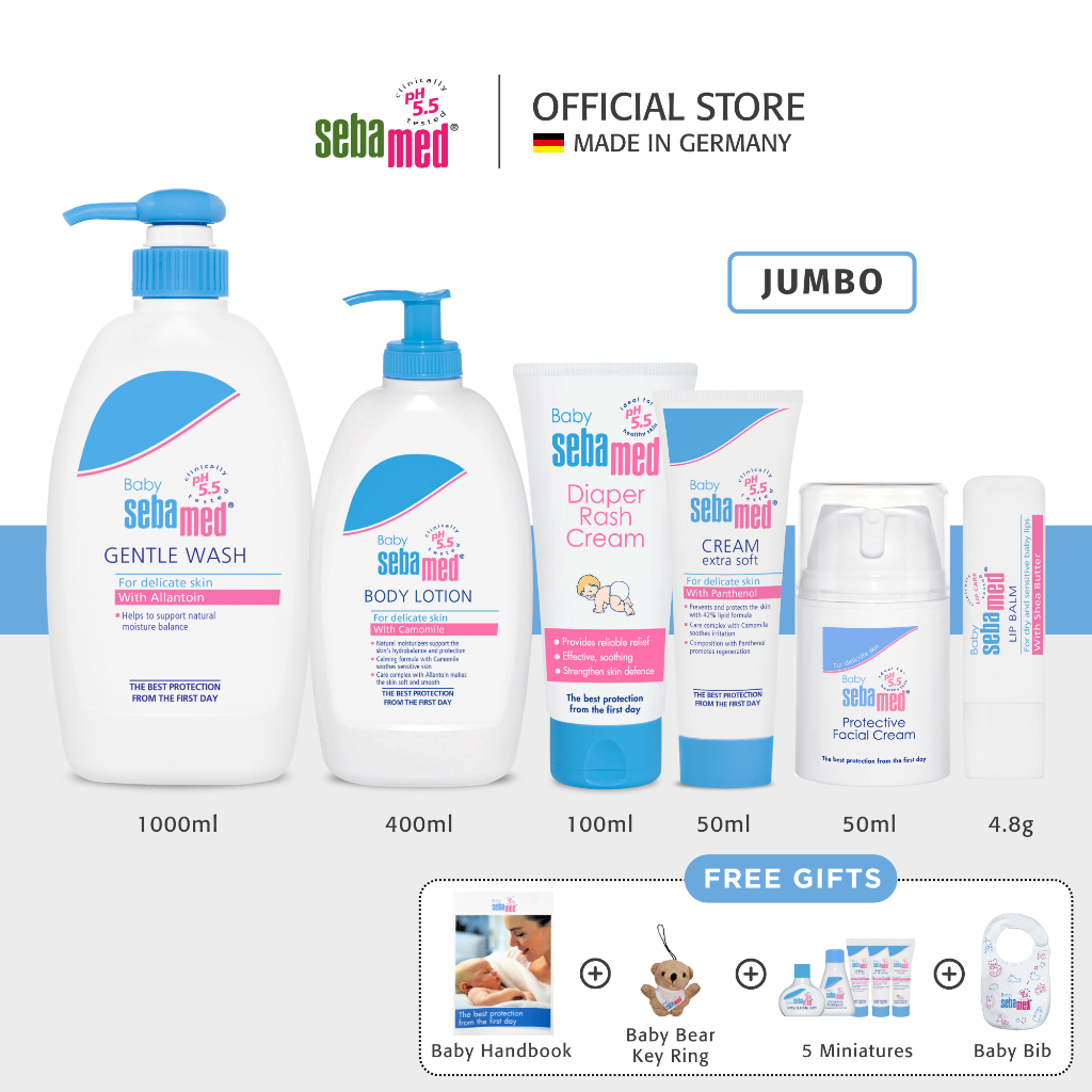 Sebamed Newborn Care Set - Jumbo | Shopee Singapore