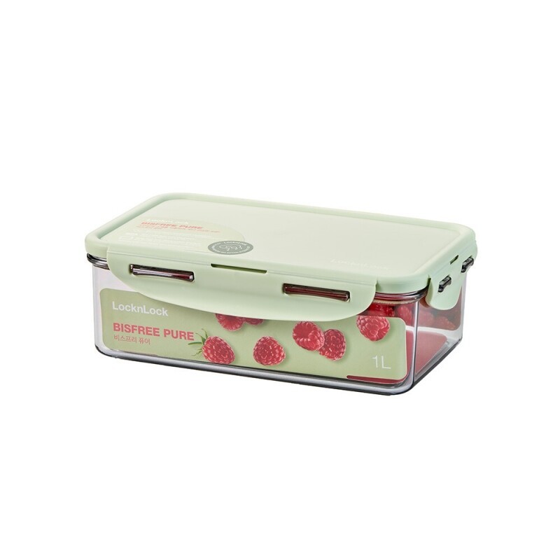 LocknLock Bisfree Pure Rectangular 1L Stackable Food Storage Container ...