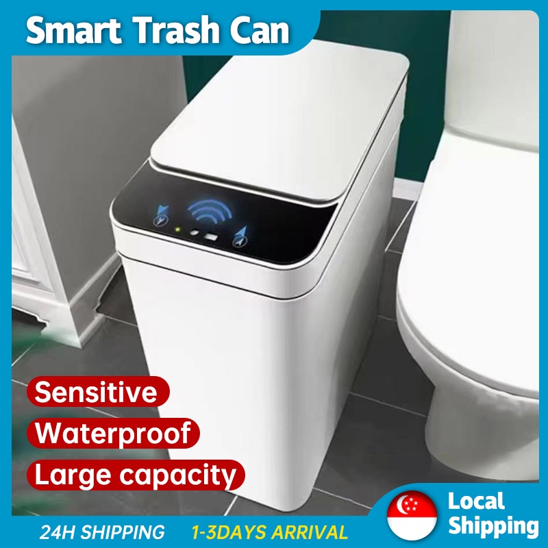 LED Smart Trash Can AUTO-sensor Dustbin/ Intelligent Sensor/ hands-free ...