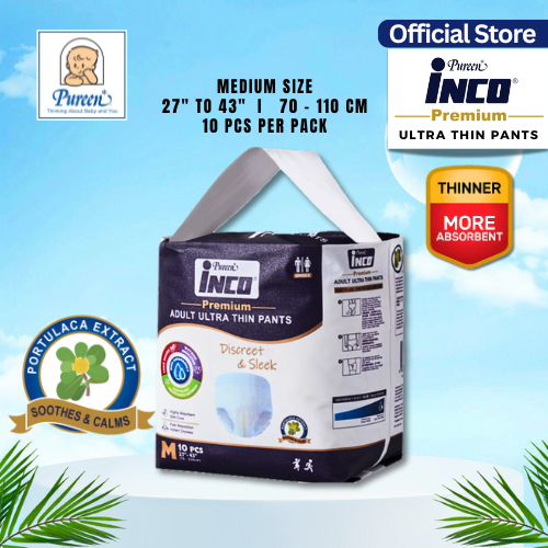 INCO Premium Adult Ultra Thin Pants (M) 10's (Pull Up) | Shopee Singapore