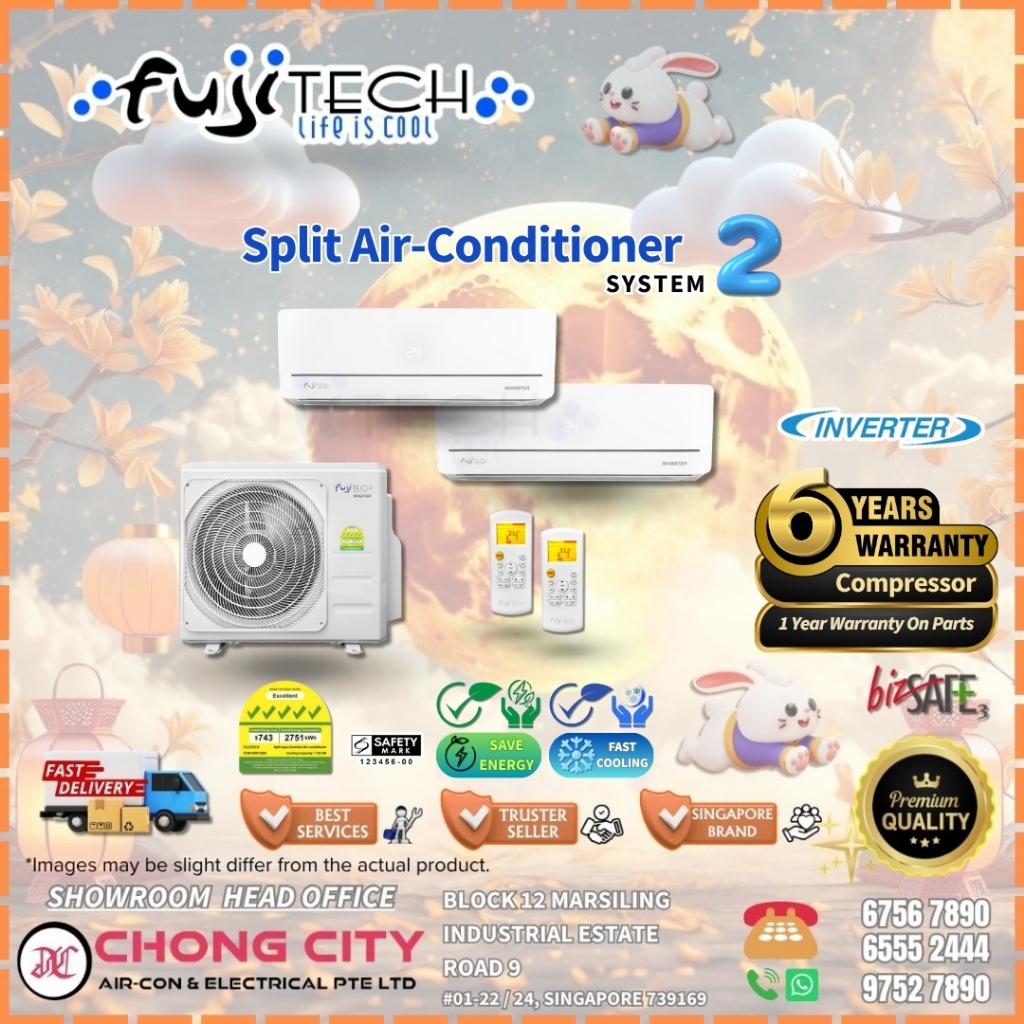 Dual Room Compact & Energy-Saving Aircon — Fujitech Multi-Split Air ...