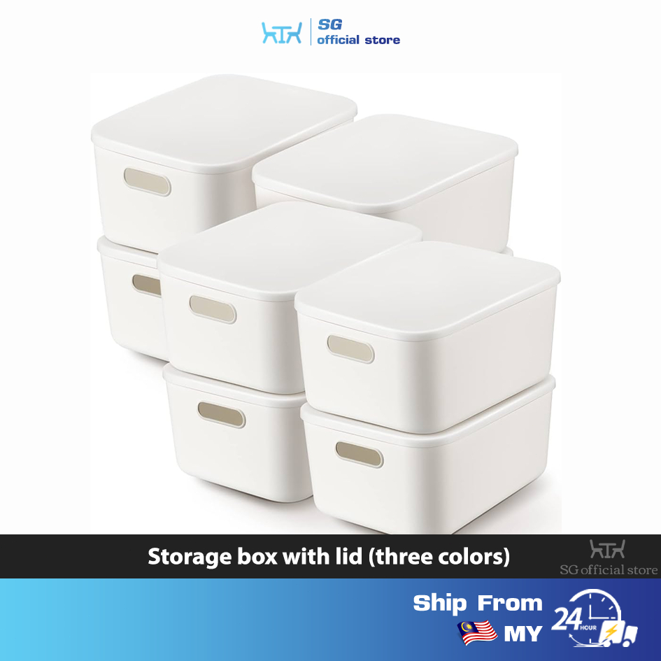 💯SG Ready Stock Colorful Storage Box Home Muji Storage Organizers Box ...