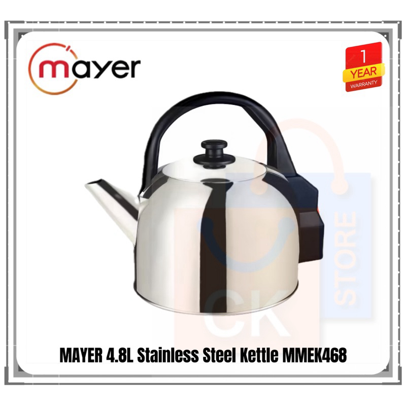 MAYER 4.8L Stainless Steel Kettle MMEK486 | MMEK 468 (1 Year Warranty ...
