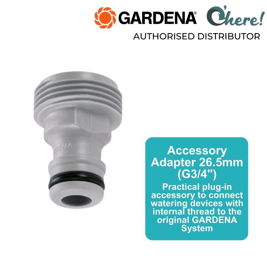 Gardena Accessory Adapter 26.5mm (G 3/4'') | Shopee Singapore