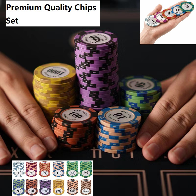 Mahjong Chips Set with Transparent Plastic Box, Premium Quality Chips ...