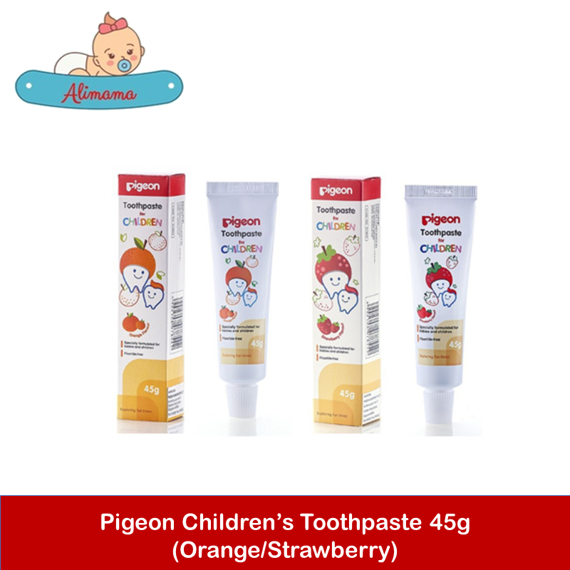 Pigeon Children’s Toothpaste 45g (Orange/Strawberry) | Shopee Singapore