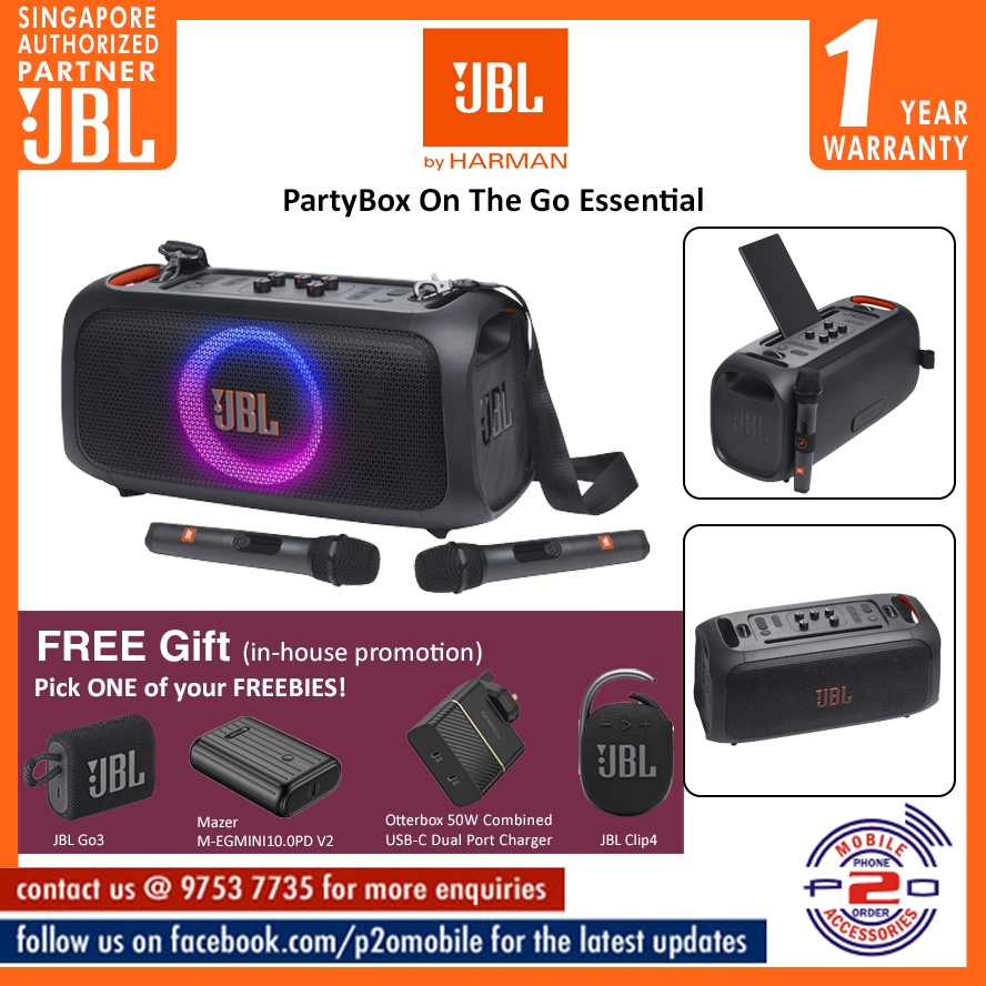 JBL PartyBox On the Go Essential Portable Party Speaker (JBL Partybox OTG Essential) | Shopee ...