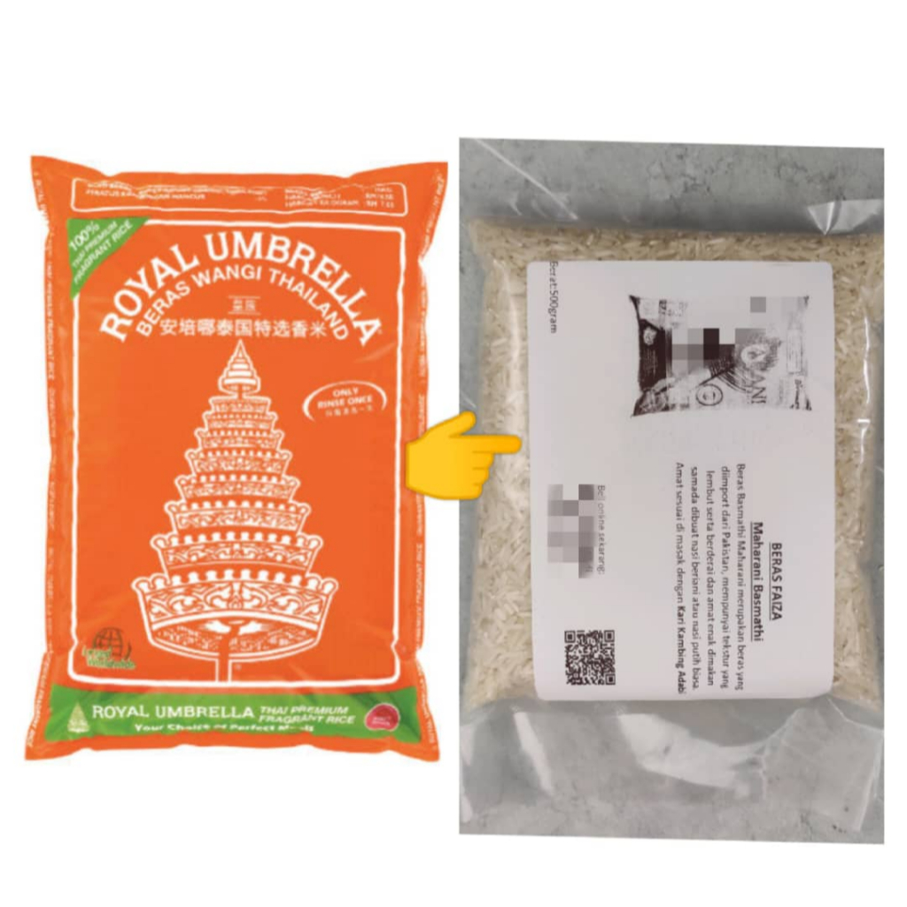 500gram Trial Pack: Royal Umbrella Fragrant Rice | Siam Fragrant Rice ...