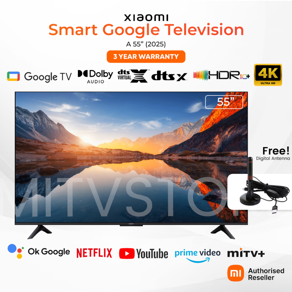 Xiaomi TV 2025 A Series 55-Inch 4K UHD Smart Google TV | Shopee Singapore