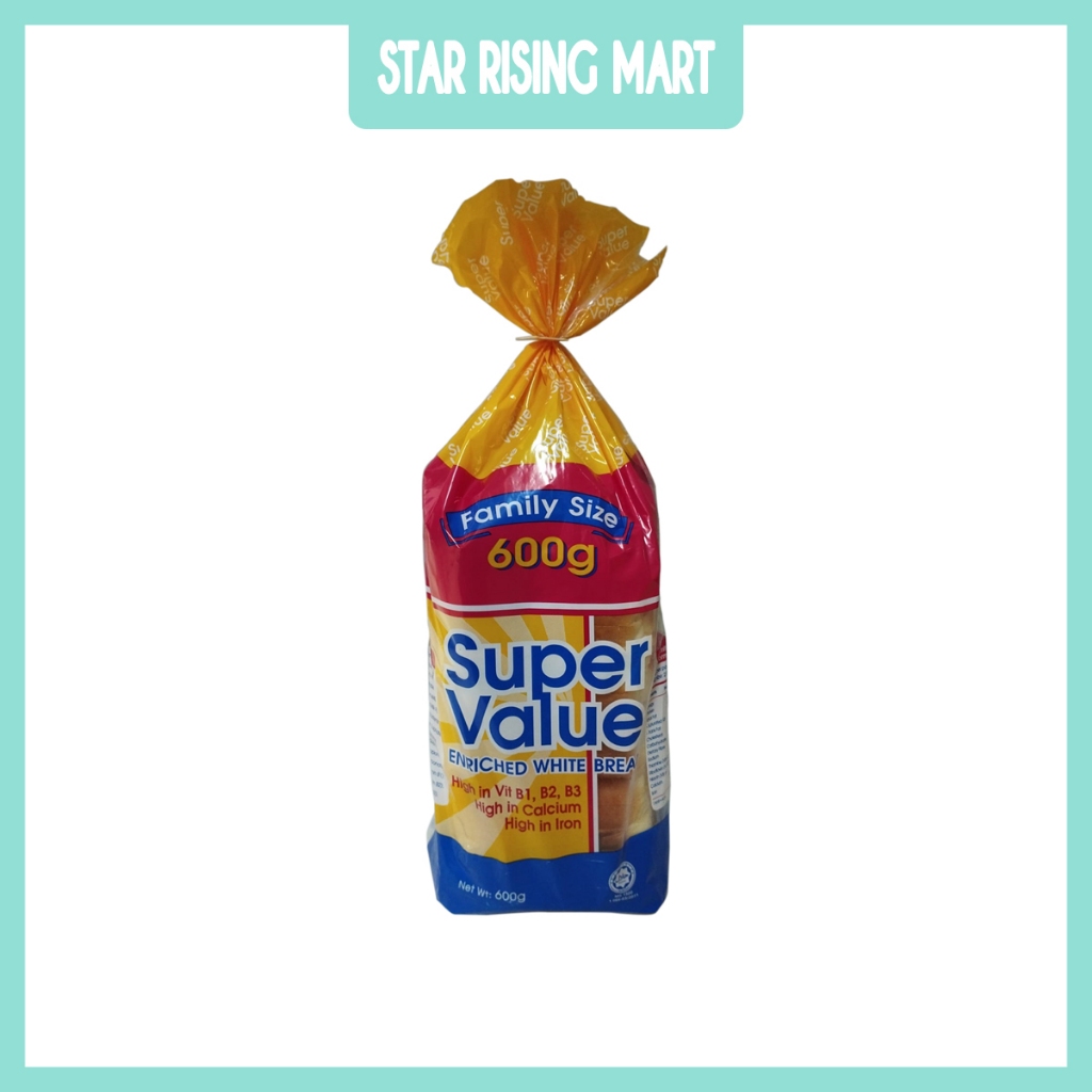 Super Value Enriched White Bread 600gr | Shopee Singapore