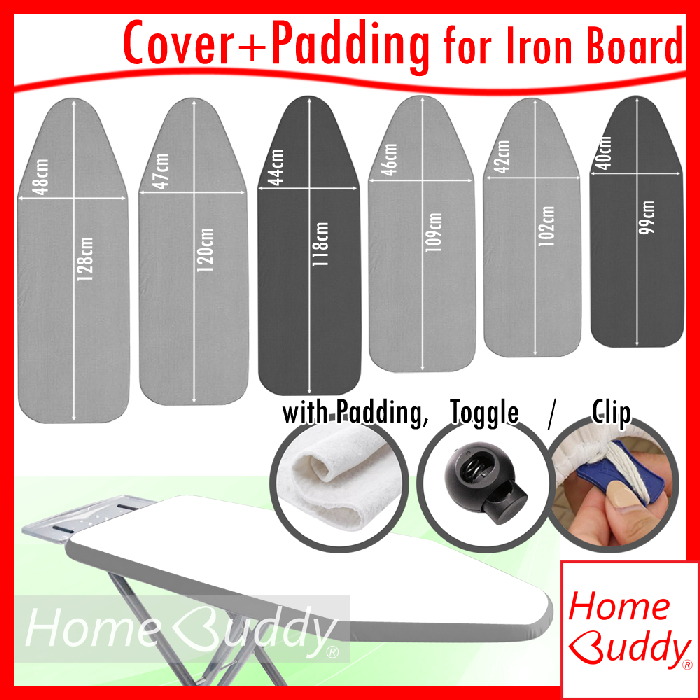 ★SG★ Iron Board COVER & Toggle/Clip. With Padding. OR Cover Only. OR ...