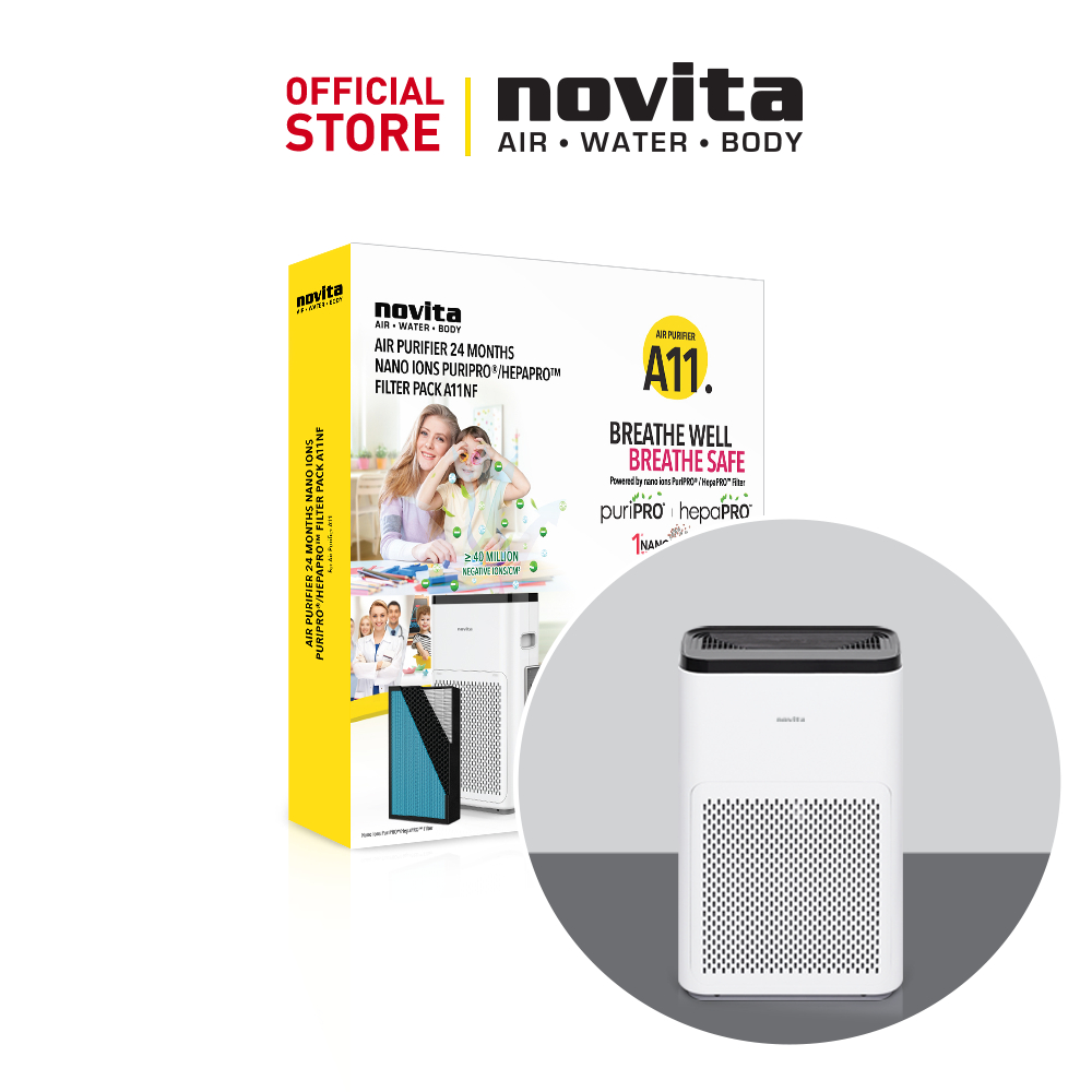 novita Air Purifier A11 nano ions 24 Month Replacement Filter Pack Shopee Singapore