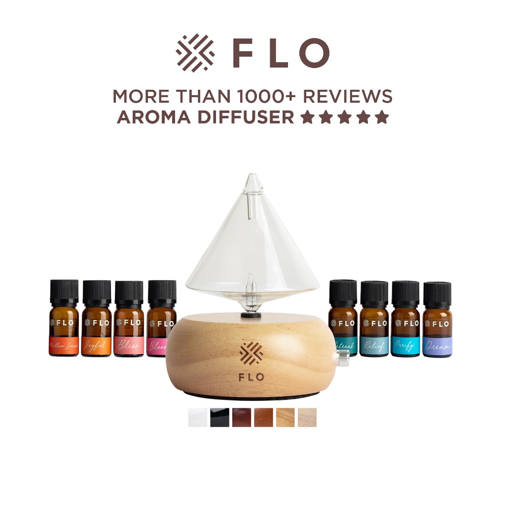 FLO Diffuser Home Pyramid - Aroma Nebulising Essential Oil Diffuser ...
