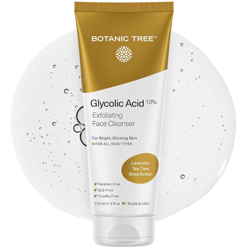Botanic Tree Glycolic Acid Face Wash, 6 fl. oz Exfoliating Facial ...
